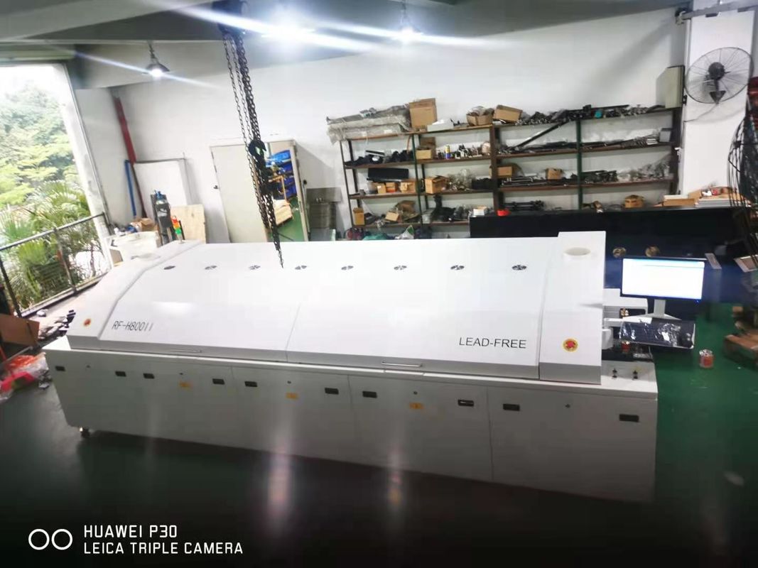 Air Cooling Lead Free SMT Reflow Oven Machine 600mm Length For ...