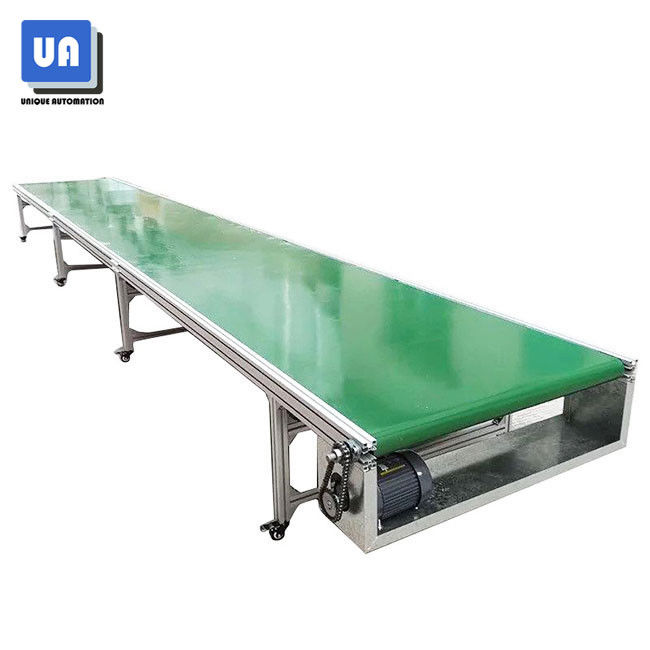 12M PCB SMT Production Line 400mm 500mm Width Green PVC ESD Belt Conveyor