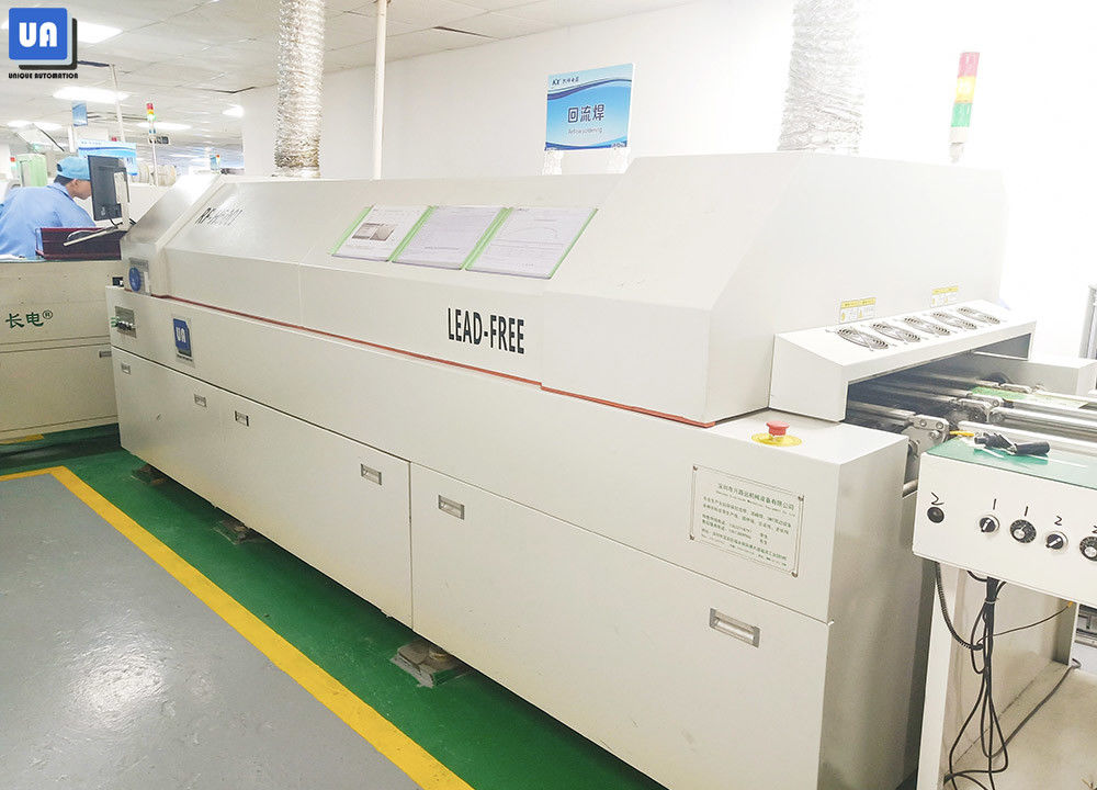 PCB Lead Free 5 Zones SMT Reflow Machine Forced air Coooling Type